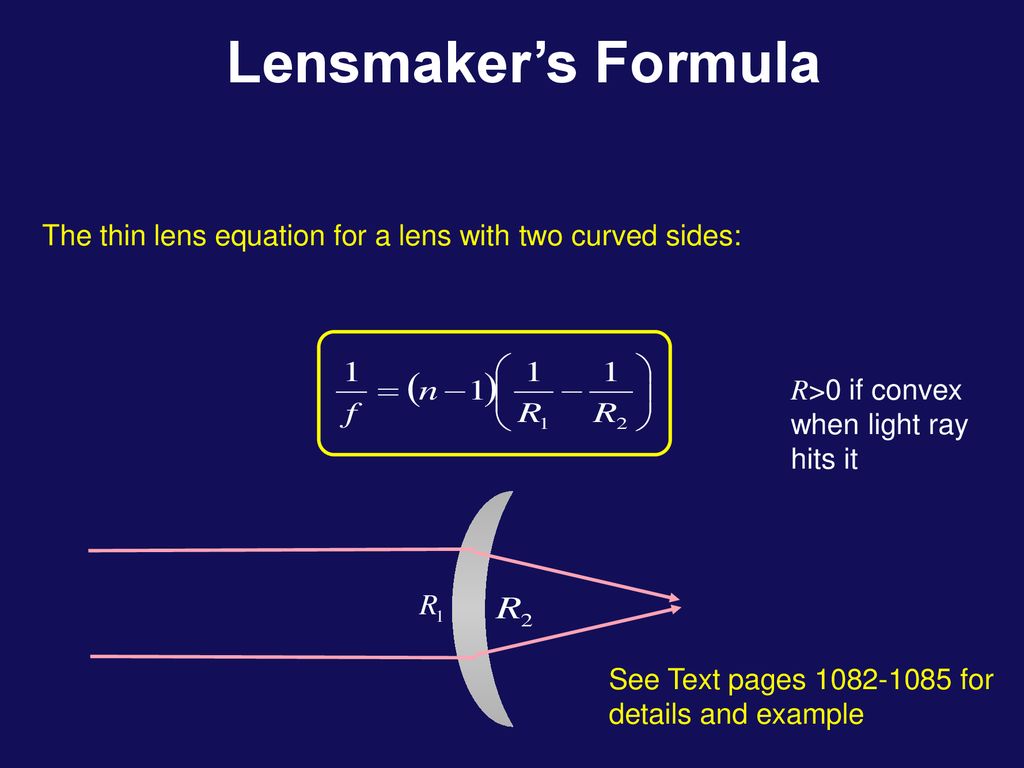 Lenses S S H H F Ppt Download